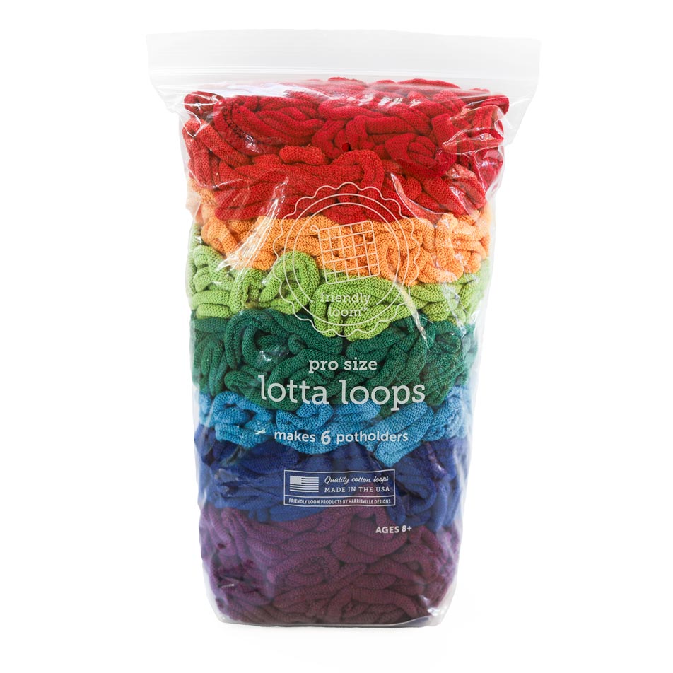 Friendly Loom - PRO Size Potholder Loops - Lotta Loops