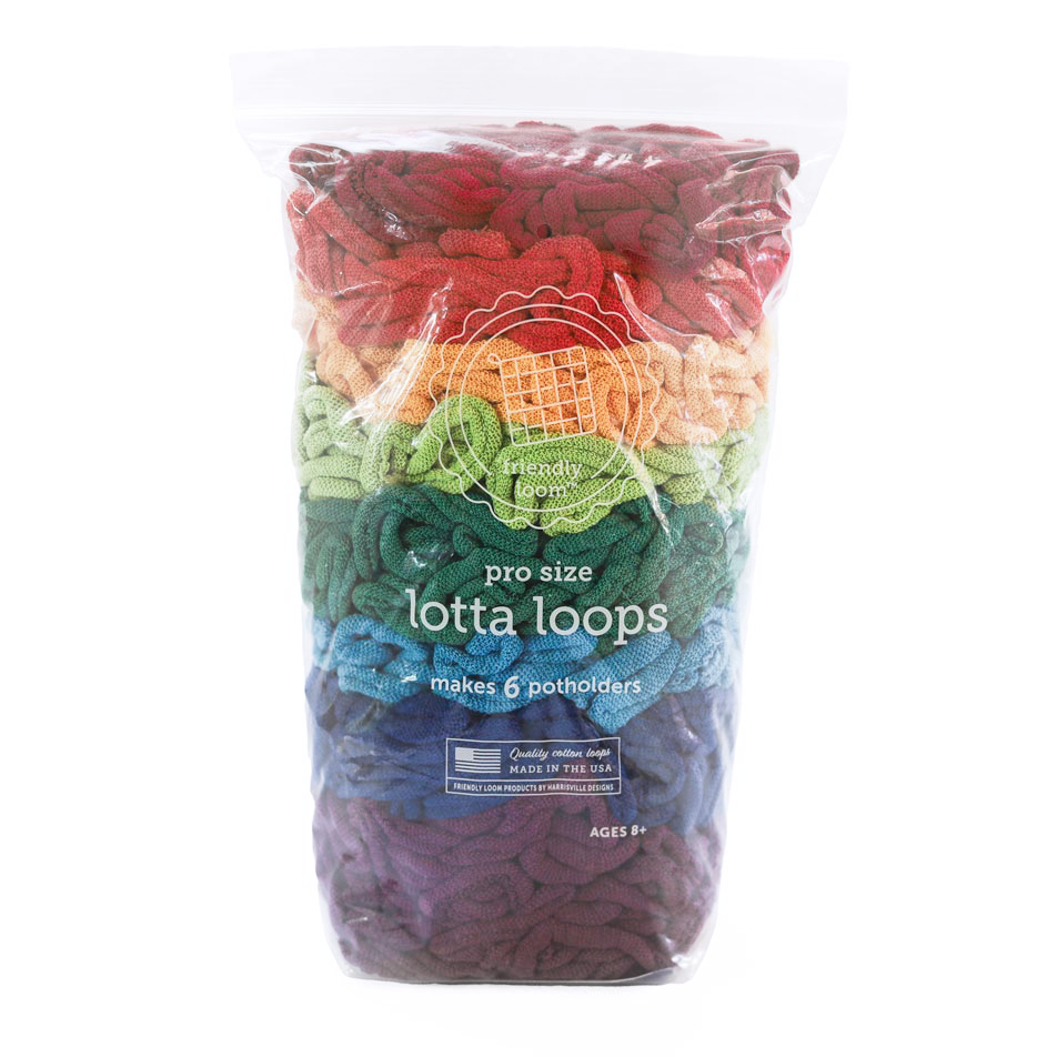 Friendly Loom - PRO Size Potholder Loops - Lotta Loops
