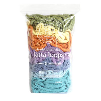 Friendly Loom - Traditional Size Potholder Loops - Lotta Loops